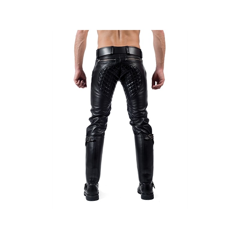 Mister B Leather Padded Sailor Jeans